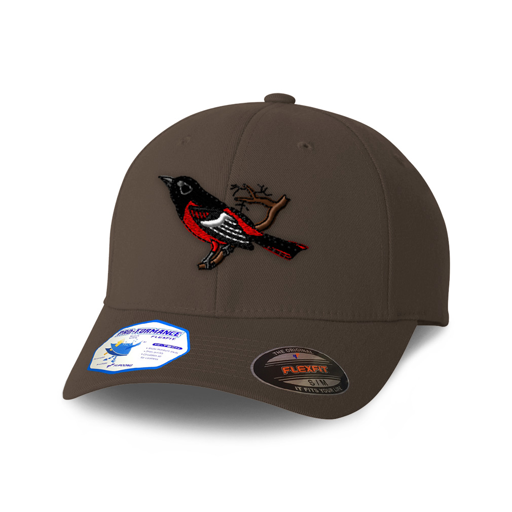 Flex Fit Hats L/XL S/M Animal Bird Wildlife Baltimore Oriole Polyester ...