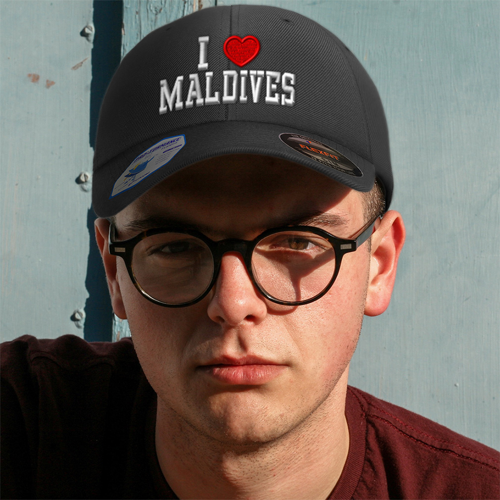 Flexfit Hats for Men & Women I Love Maldives Polyester Dad Hat Baseball ...