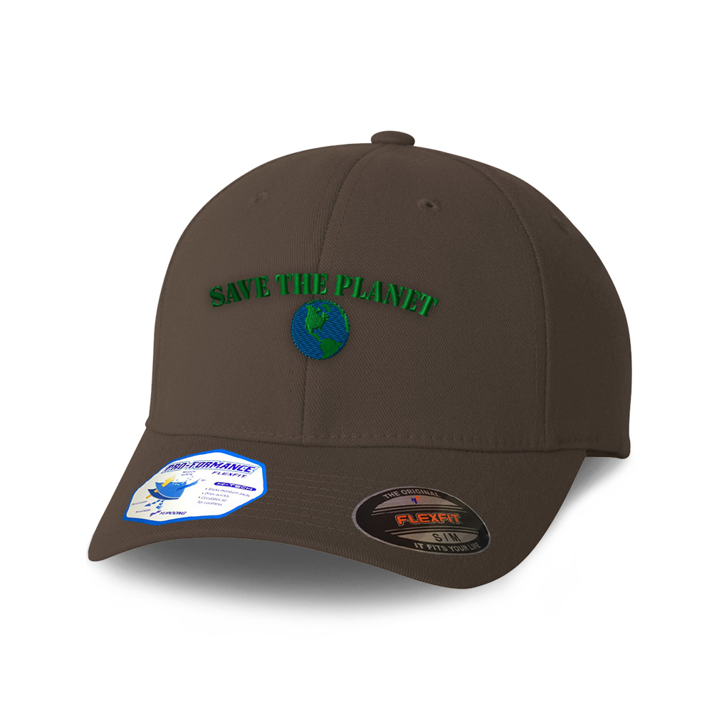 Flex Fit Hats L/XL S/M Earth Flag Style B Baseball Cap for Men and ...
